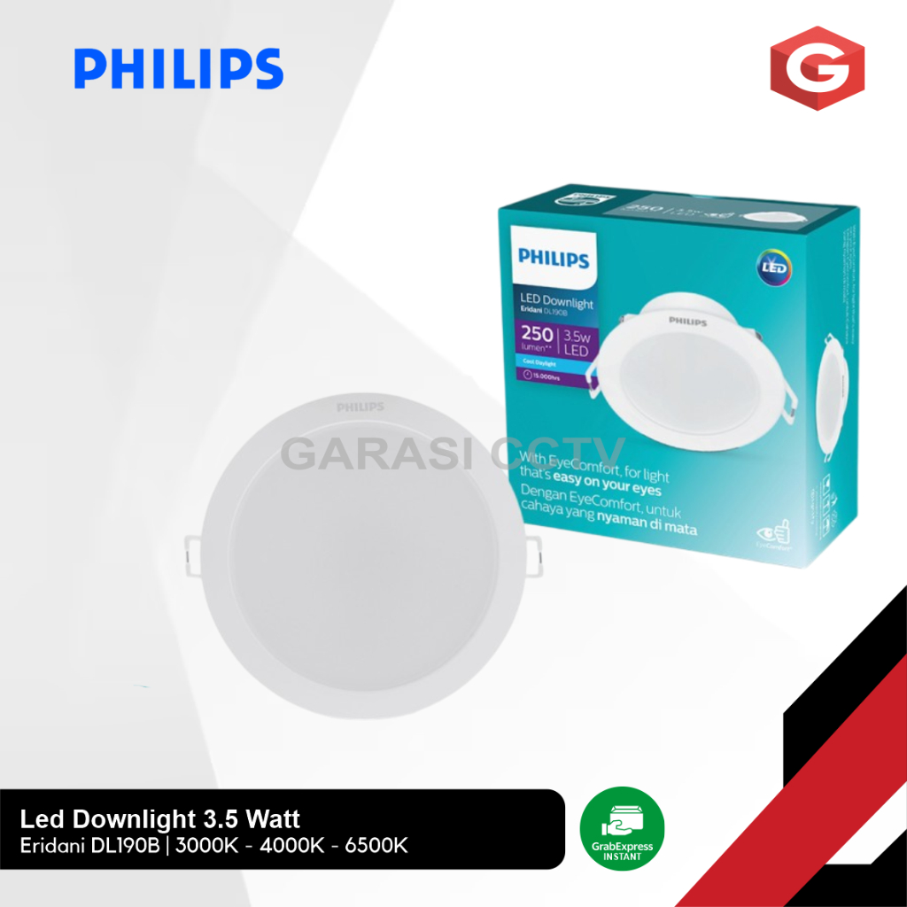 Jual Philips LED Downlight DL190B Eridani 10W 3000K - 4000K - 6500K ...