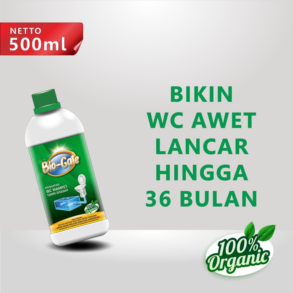 Jual BIO GATE Obat Penguras WC Mampet Paling Cepat 100% Natural Aman ...