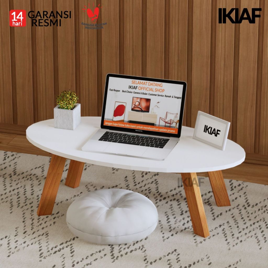 Jual IKIAF Arredo Meja Lesehan Oval Ruang Tamu Minimalis Modern ...