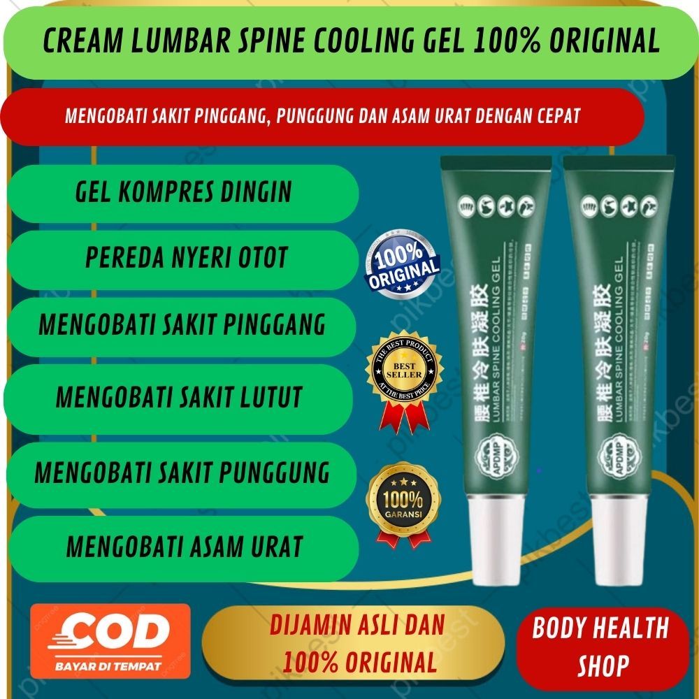 Jual Cream Lumbar Spine Cooling Gel / Crim Krim Pereda Nyeri / Salep ...