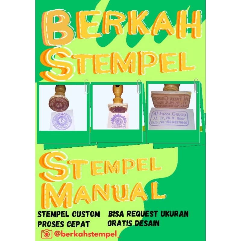 Jual STEMPEL KAYU/ STEMPEL MANUAL CUSTOM | Shopee Indonesia