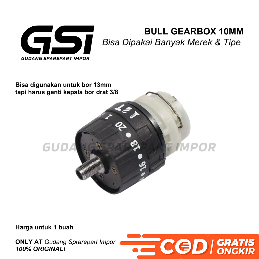 Jual BULL Gearbox Mesin Bor Beton Cordless / Gearbox Universal untuk ...