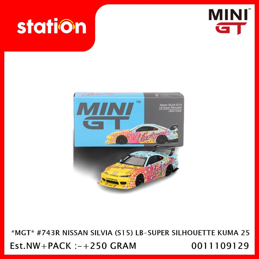 Jual MINI GT #743R NISSAN SILVIA (S15) LB-SUPER SILHOUETTE KUMA 25 ...
