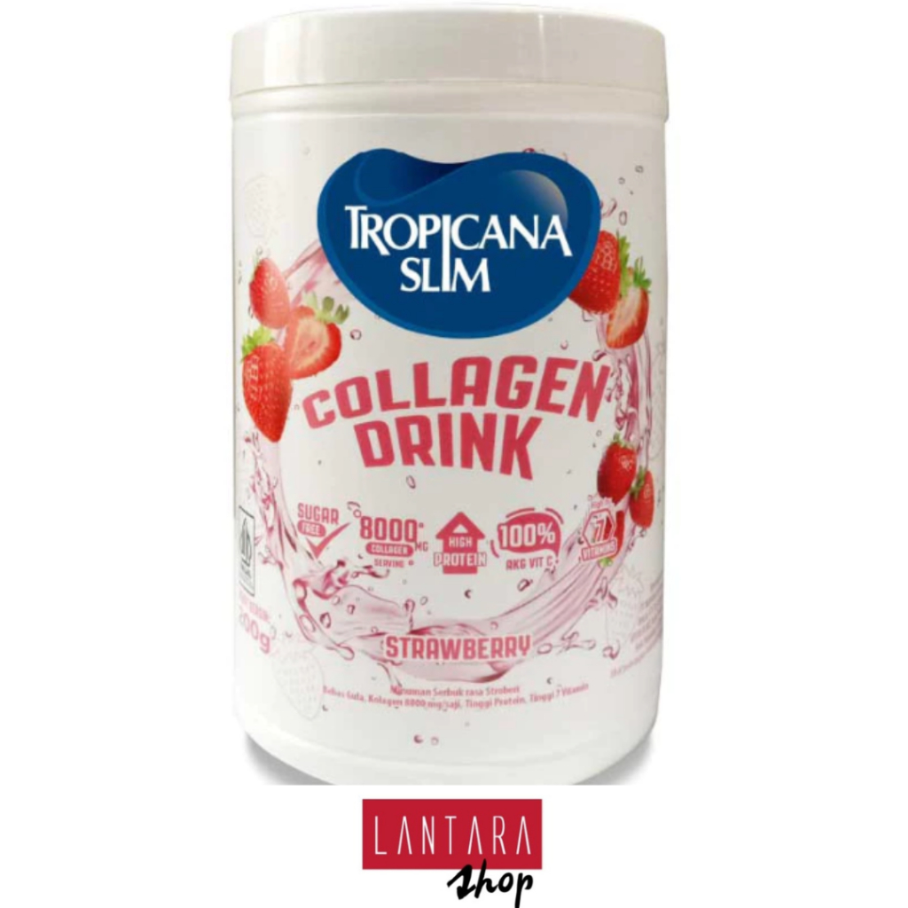 Jual Tropicana Slim Collagen Drink Strawberry 200gr - Minuman Kolagen ...