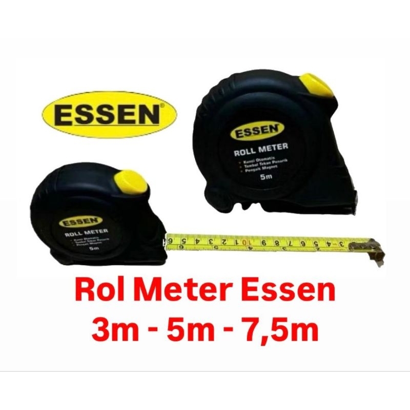 Jual rol meter essen 3m 5m 7,5m | Shopee Indonesia