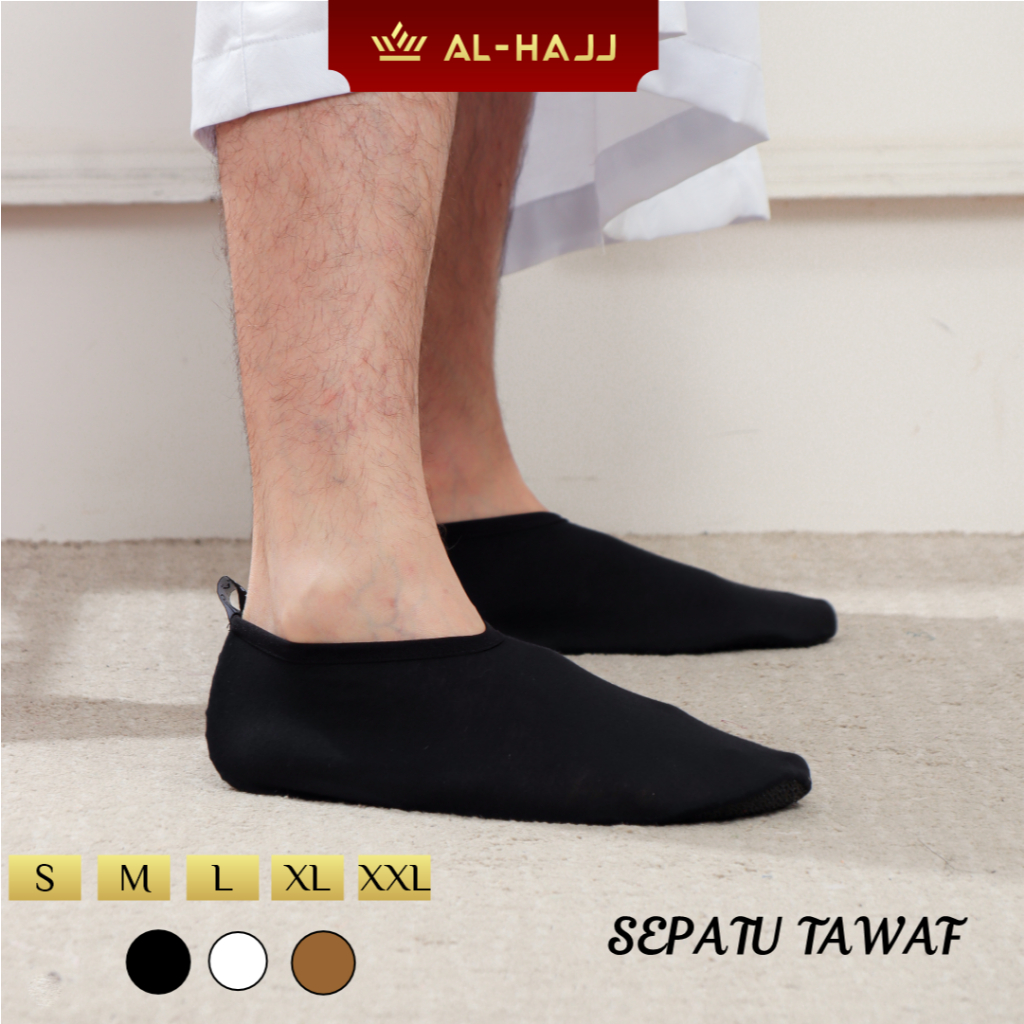 Jual AL HAJJ Sepatu tawaf Premium Haji dan Umroh/Kaos kaki Pria ...