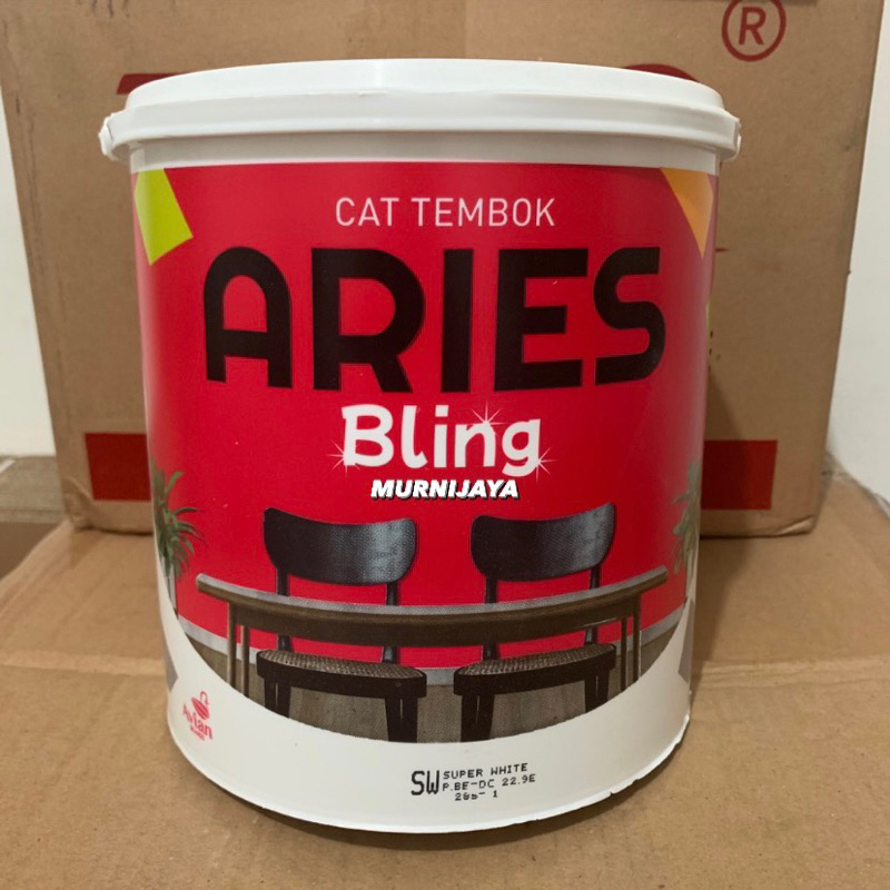 Jual ARIES BLING CAT TEMBOK 4,5KG TIDAK LUNTUR ANTI PUDAR | Shopee ...