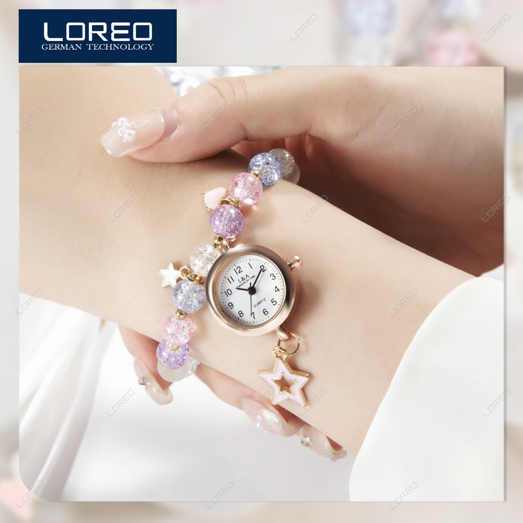 Jual Loreo - Jam Tangan Wanita Model Gelang Tassel Bracelet Analog ...