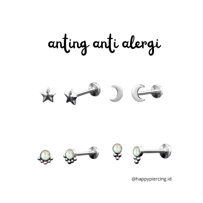 Jual anting tindik surgical stell anti alergi (1pc) | Shopee Indonesia