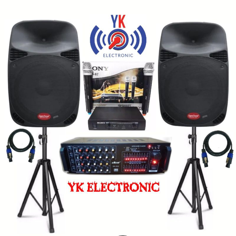 Jual paket sound system 15 inch indoor outdoor speaker baretone ...