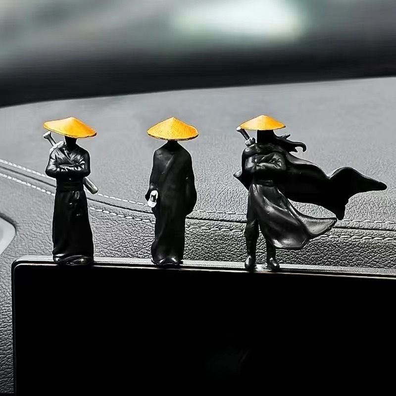 Jual 1Set isi 3 Pajangan Mini Figure Pendekar Hitam/Koleksi Figure ...