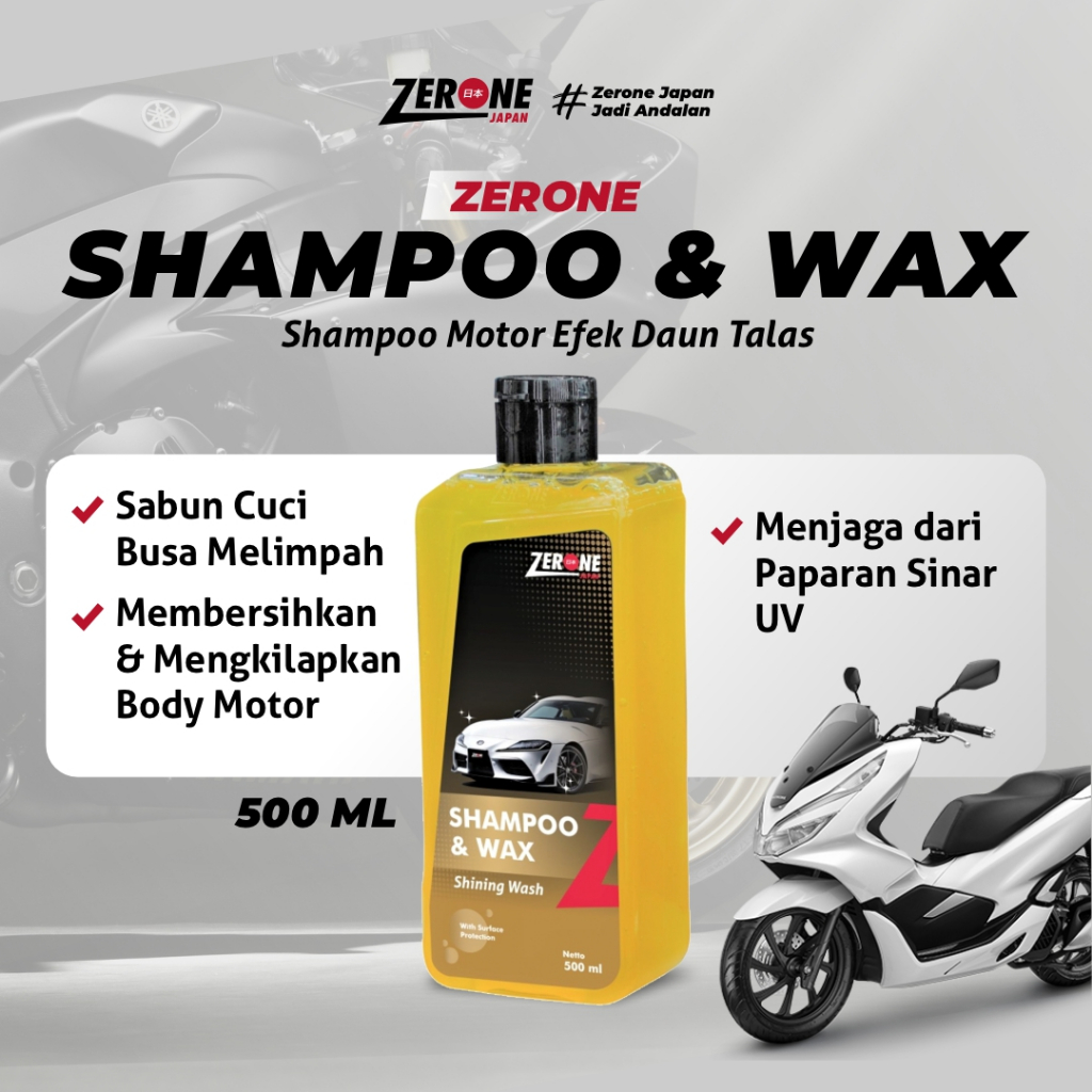 Jual Kit Shampoo Sabun Cuci Motor Wash and Wax Kinclongin Dong Zerone ...