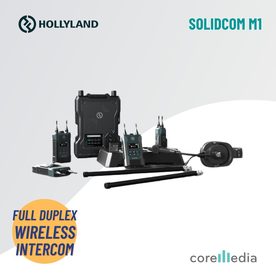 Jual Hollyland Solidcom M1 Full-Duplex Wireless Intercom Solution for 4 Person (4 Beltpacks ...