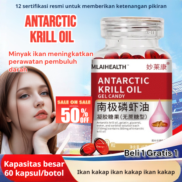 Jual 【Beli 1 gratis 1】 ️60 Kapsu Kapsul Minyak Krill Antartika ...