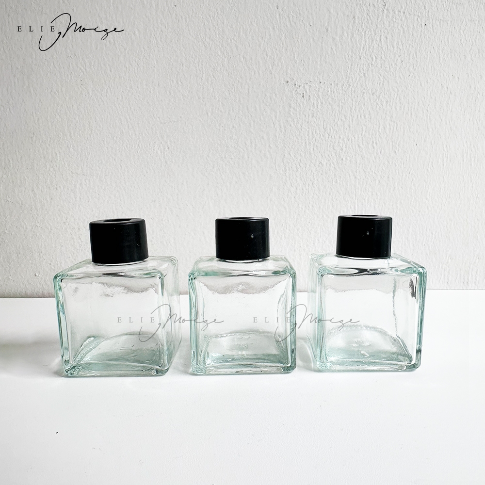 Jual Botol Reed Kaca Diffuser Square + tutup dan plug 50ml | Shopee ...