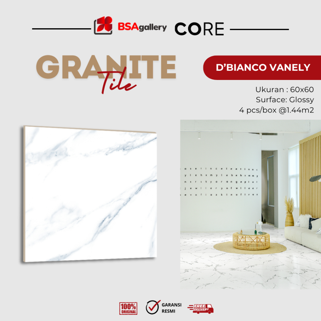 Jual GRANIT CORAK MARMER PUTIH LANTAI GRANITE DINDING DBIANCO VANELY WHITE 60x60 MURAH EKONOMIS ...