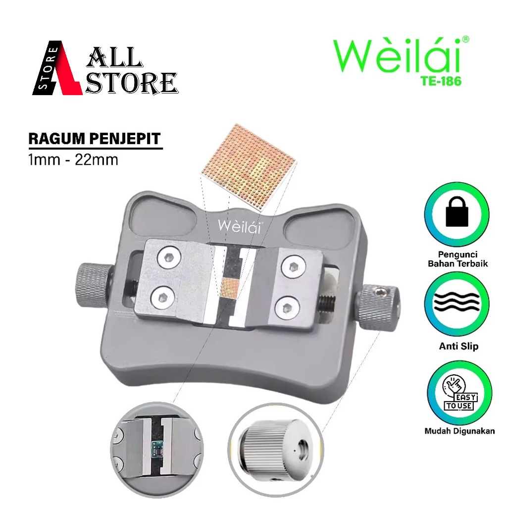 Jual WEILAI TE-186 RAGUM IC GLUE REMOVE FIXTURE PCB HOLDER MAGNET ...