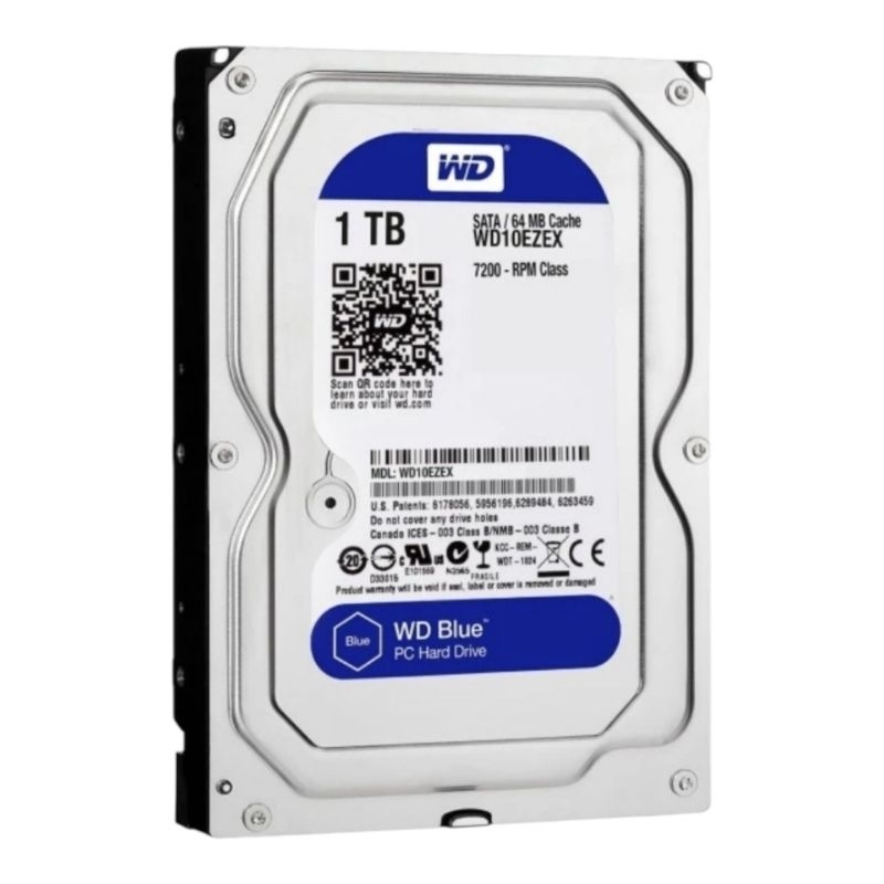Jual HARDISK 1TB WD BLUE 7200 RPM SATA 3,5" -HDD INTERNAL 1TB FOR PC CPU COMPUTER 100% SENTINEL ...