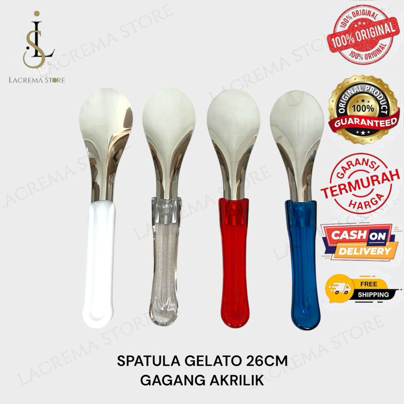 Jual SPATULA GELATO | SCOOP ICE CREAM | SPADE GELATO | Shopee Indonesia
