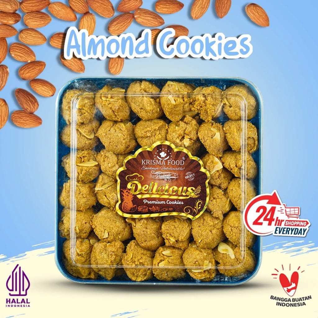 Jual Almond Cookies 200gr | Krisma Food | Shopee Indonesia