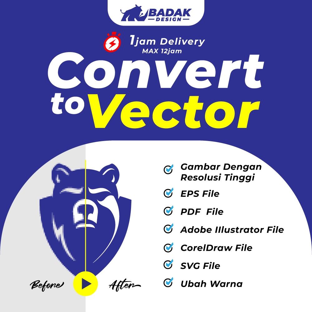 Jual Jasa Gambar ulang Logo atau Gambar Pecah ke Vector | Shopee Indonesia