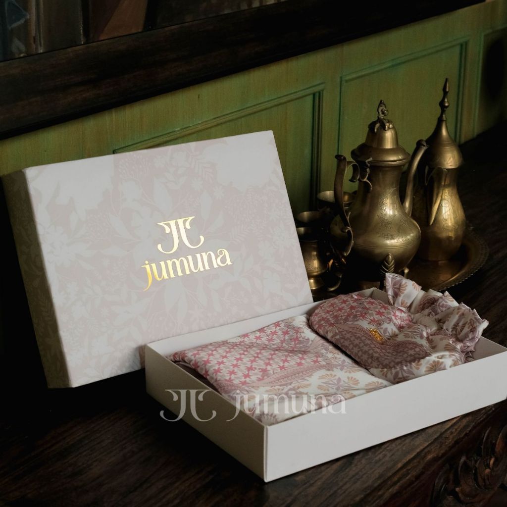 Jual Jumuna - Hampers Lebaran Mukena Dewasa Premium Silk Lasercut ...