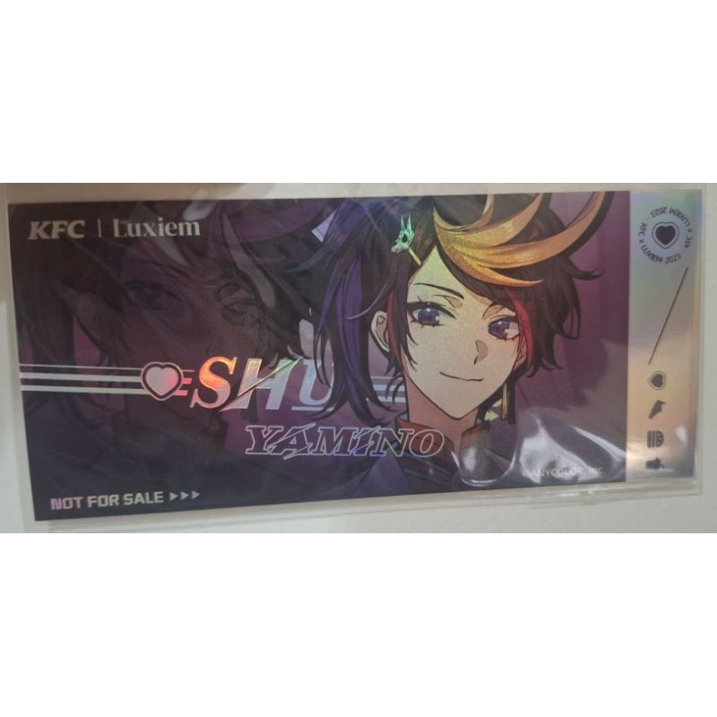 Jual KFC x Luxiem Goods Ticket Shu Yamino Nijisanji EN | Shopee Indonesia