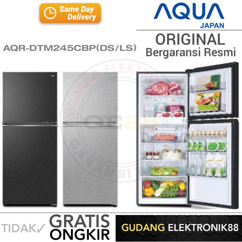 Jual Kulkas AQUA 2 Pintu AQR-DTM245CBP-DS/LS VARIAN UKURAN AQR-DTM265CBP-DS/LS AQR-DTM285CBP-DS ...