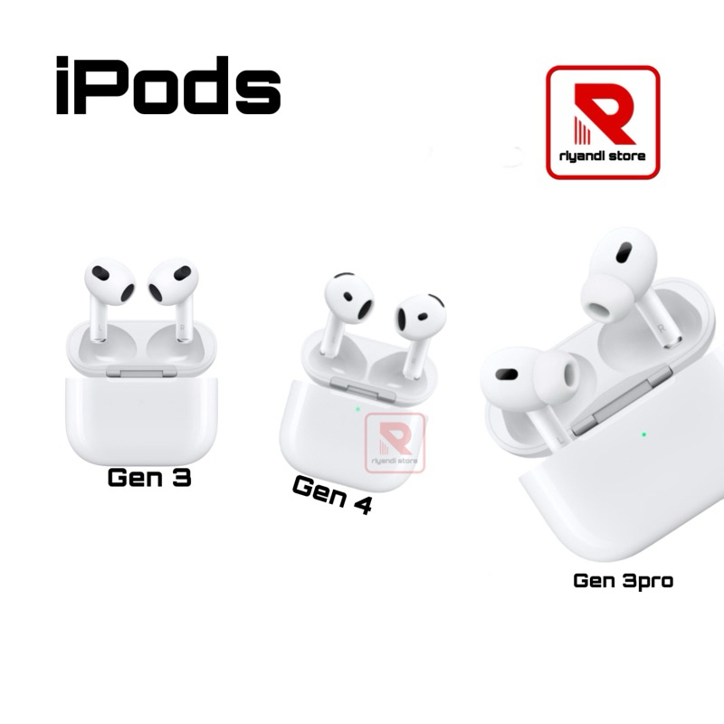 Jual AIRPDS PODS GEN 4 / GEN 3 PRO l / GEN 3 TWS Wireless Earphone ...