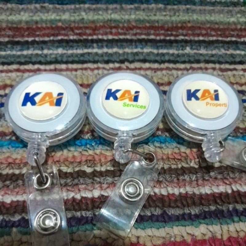 Jual Name tag/id card holder yoyo bening KAI, KAI Services, KAI ...