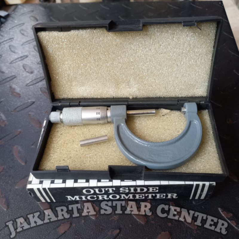 Jual Outside MikroMeter Jarak 25 - 50mm × 0.01mm Micrometer | Shopee ...