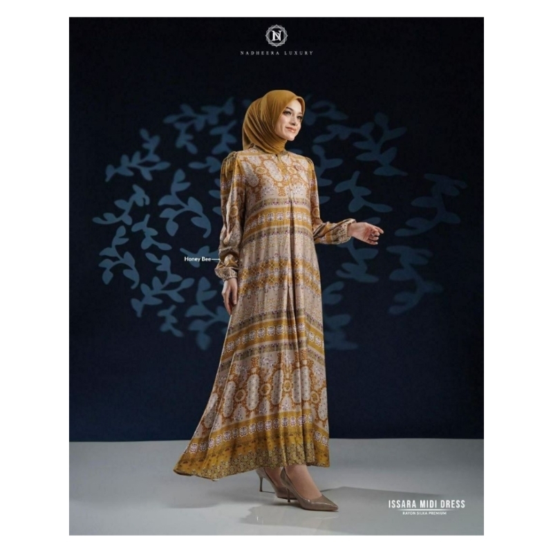 Jual ISSARA MIDI DRESS ORI BY NADHEERA LUXURY | Shopee Indonesia