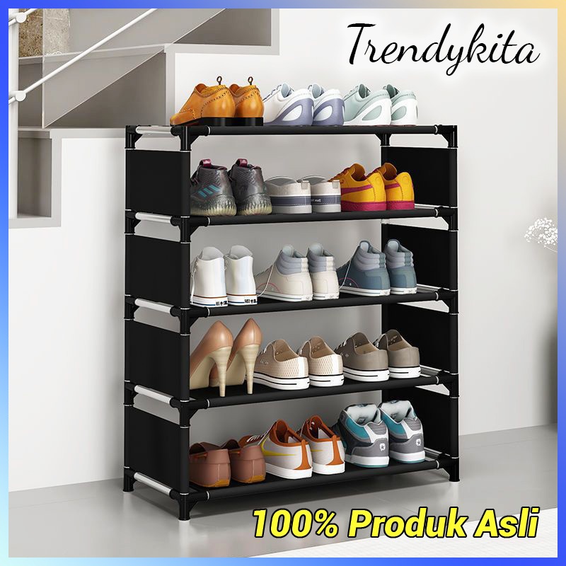 Jual Rak Sepatu 5 Susun + Gantungan Payung Tempat Penyimpanan Sandal ...