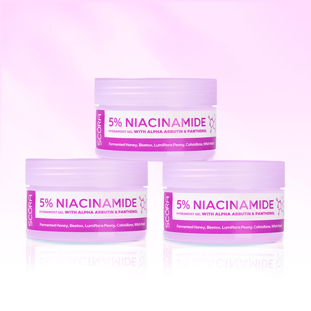 Jual PAKET CERAH IRIT-SCORA 5% Niacinamide Hydramoist Gel with Alpha Arbutin & Panthenol 45ML 3 ...