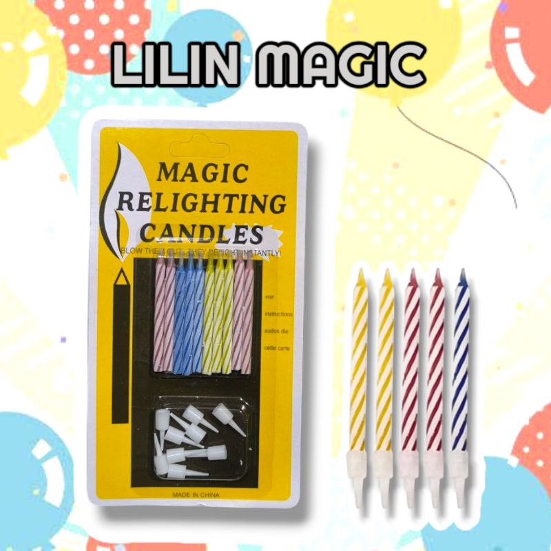 Jual LILIN MAGIC / LILIN ULANG TAHUN ISI 10 (PCS) | Shopee Indonesia