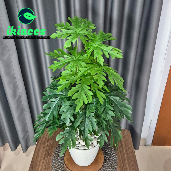 Jual DAUN PEPAYA JUMBO PLASTIK POHON PEPAYA ARTIFISIAL DEKORASI TANAMAN ...