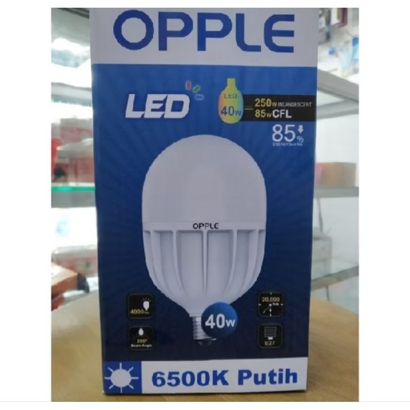 Jual Lampu Led Opple 40 watt 6500K Daylight Putih Garansi 1 Tahun | Shopee Indonesia
