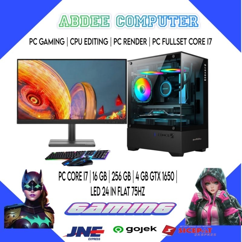 Jual PC GAMING CORE I7 RAM 16 GB SSD 256 GB VGA 4 GB GTX 750 LED 24" 75 ...