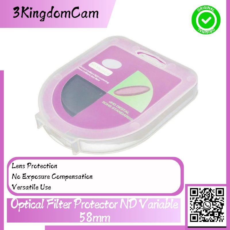 Jual Optical Filter Protector ND Variable 58mm | Shopee Indonesia