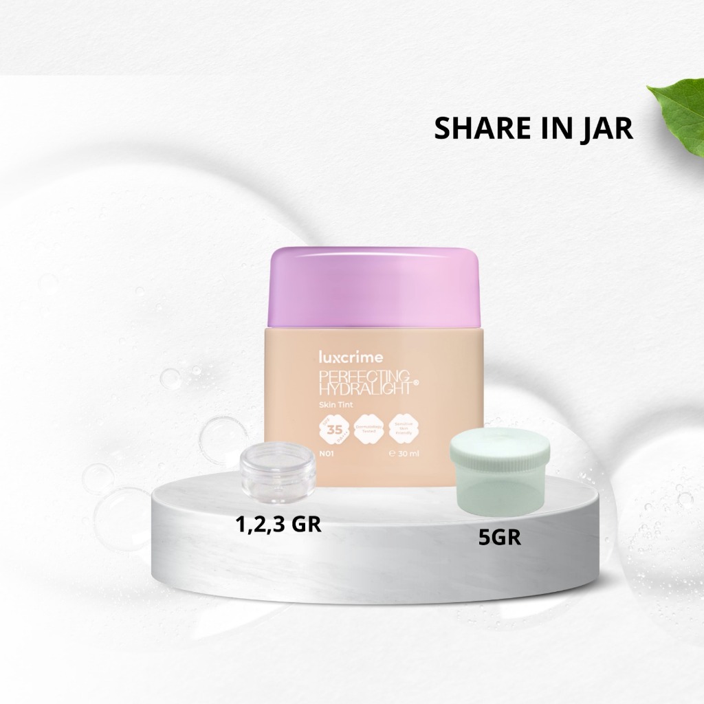 Jual [SHARE IN JAR] Luxcrime skin tint Perfecting Hydralight Skintint ...
