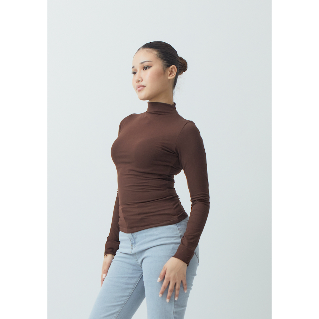 Jual ALURE 09 High Neck Full Sleeve Turtleneck Knit Manset Manset Inner ...