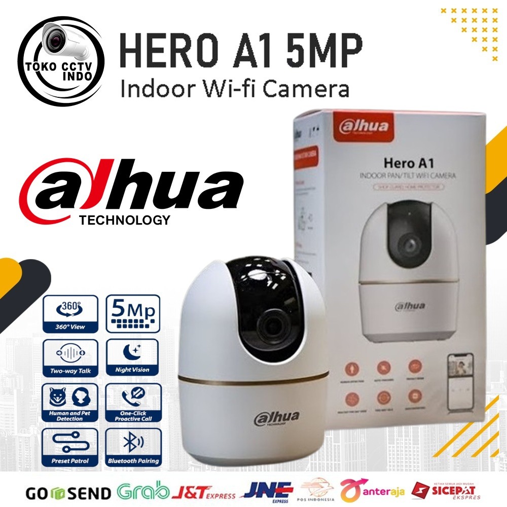 Jual DAHUA HERO A1 5MP INDOOR WIFI CAMERA DH-H5A | Shopee Indonesia