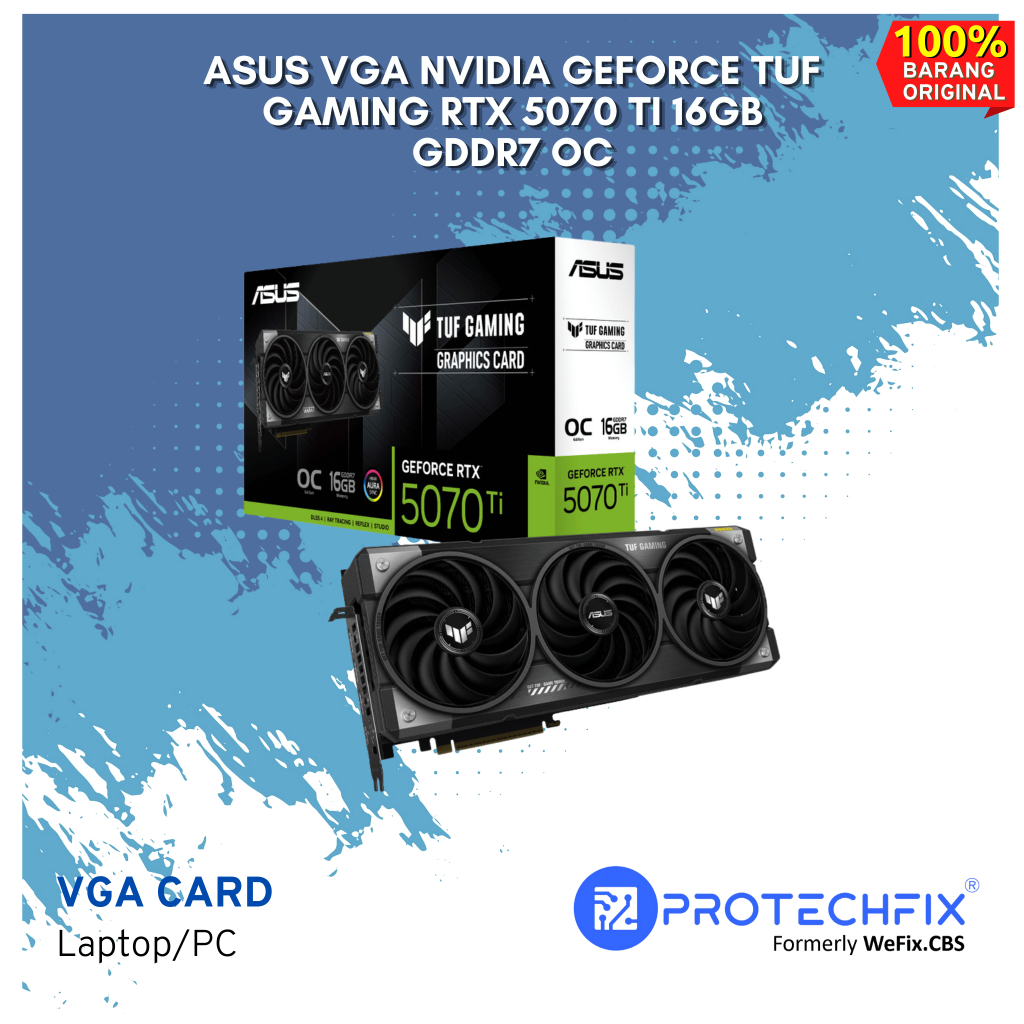 Jual VGA CARD ASUS VGA NVIDIA GEFORCE TUF GAMING RTX 5070 TI 16GB GDDR7 ...