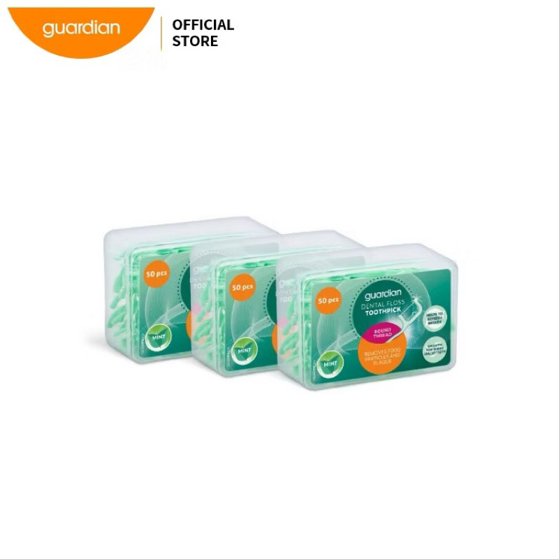 Jual Guardian Dental Floss Toothpick Mint Round Thread 50s MALAYSIA ...