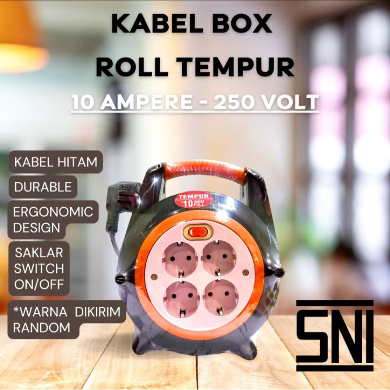 Jual KABEL ROLL 10 METER Box Kabel Colokan Listrik SNI | Shopee Indonesia