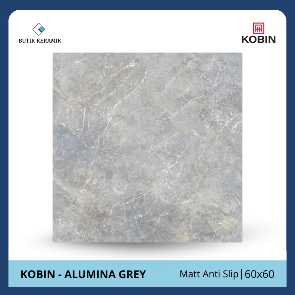 Jual Keramik 60x60 | Kobin GRAMIX Anti Slip | Alumina Grey | Matt ...