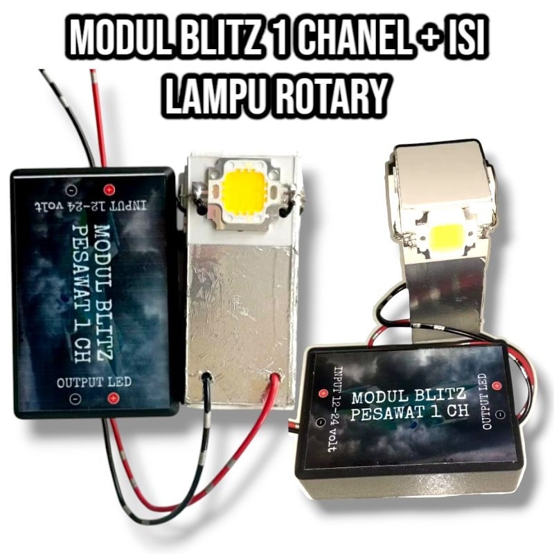 Jual MODUL BLITZ PESAWAT 1 CHANEL + ISI LAMPU ROTARY 2 MODE 12 VOLT 24 ...