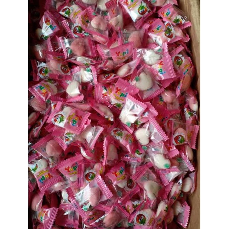 Jual Permen Yupi Kiloan Stawberry/1 kg/500gr | Shopee Indonesia