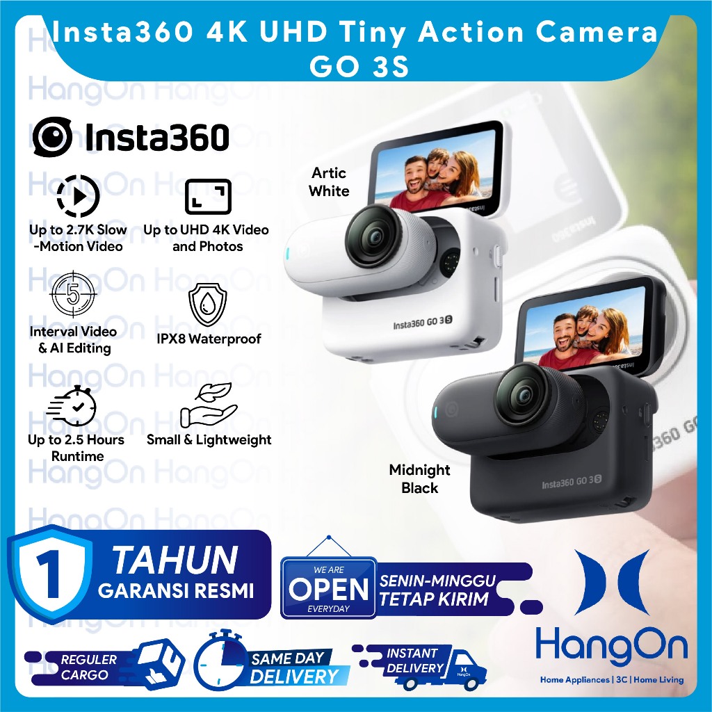 Jual Insta360 GO 3S 4K UHD Tiny Action Camera Insta 360 GO 3 S ...