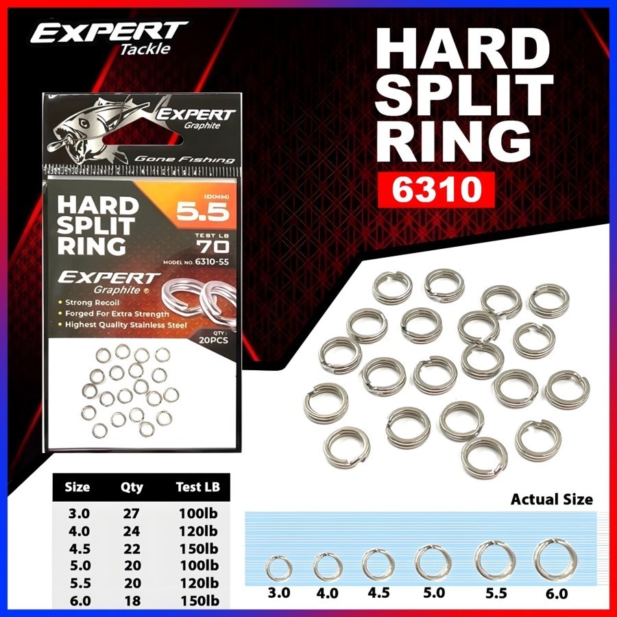 Jual SPLIT RING PANCING EXPERT HARD SPLIT RING 6310 STAINLESS STEEL ...